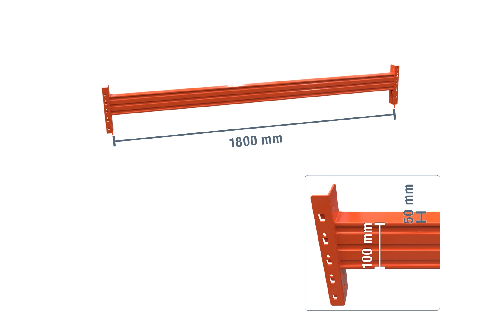 Traverse individuelle 180 cm pour rack à fûts FSR9000 / charge de ...